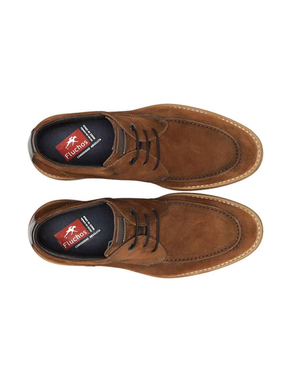 FLUCHOS KASPER F1820| Botines de piel para hombre con cordones ...